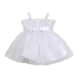 Dawn-Michelle Baude – Βαπτιστικό Φόρεμα με Λευκό Τουλί